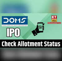 doms industries ipo allotment date status check online pan card bse link intime direct links ...