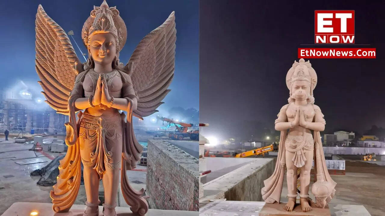 ROARING Ram Mandir entrance PICS! Explore statues of Elephant, Lion ...