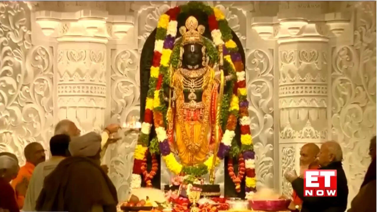DIVINE PICS! Ayodhya Ram Mandir inaugurated, Ram Lalla idol unveiled ...