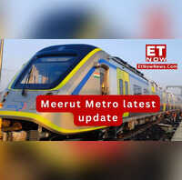 SEE STUNNING PICS: First trainset for Meerut Metro arrives at NCRTC's ...