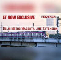 Delhi Metro Magenta Line Extension: Train on Krishna Park Extension ...