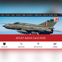AFCAT admit card 2025 at afcat.cdac.in; How to download AFCAT hall ...