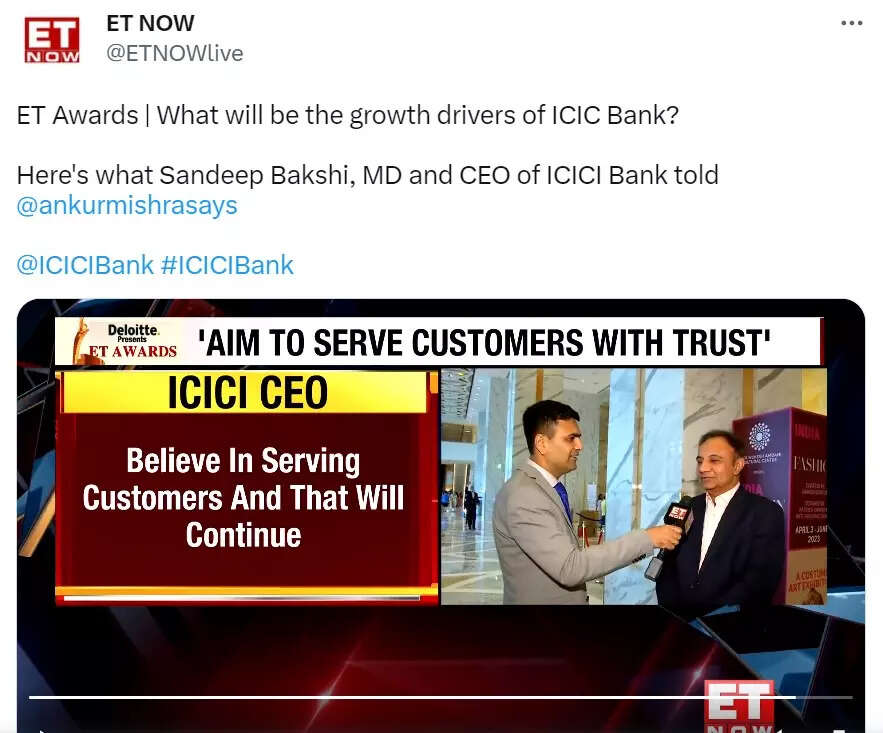 Icici Bank: ‘Believe in serving customers’ - CEO Sandeep Bakhshi on ...