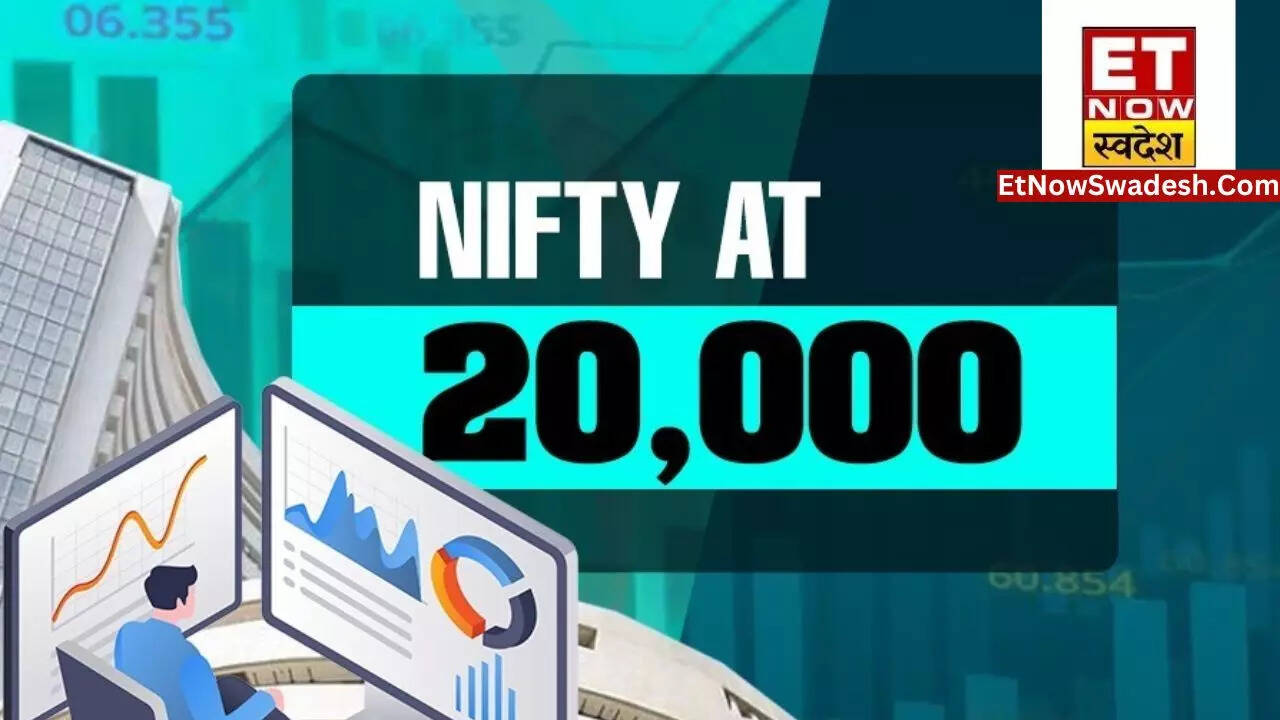 nifty 20000 nifty made new record and cross 20,000 in share market ...