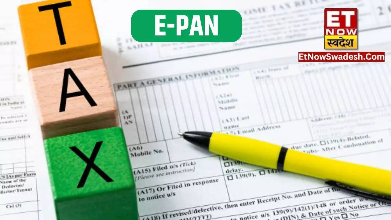 E-Pan Service Income Tax Department Govt of India Pan Card digital Sign ...