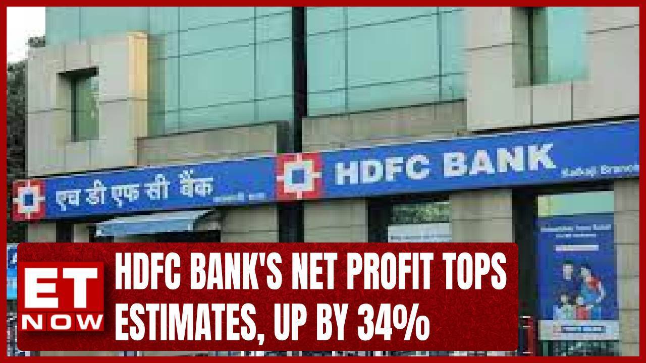 HDFC Bank's Net Profit Tops Estimates, Up by 34% | The Bank's CFO ...