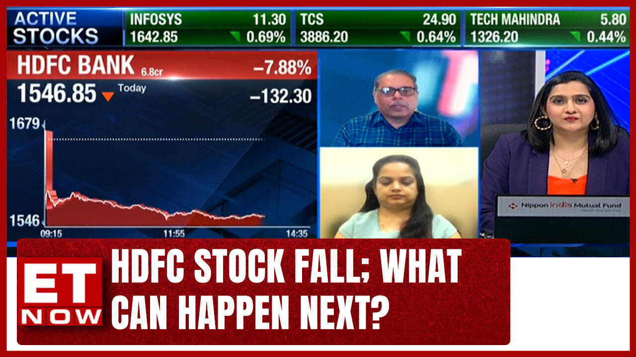 HDFC Stock: What Next After 8% Cut On Market Today? | Anand Tandon, Nooresh Merani, Shilpa Rout ...