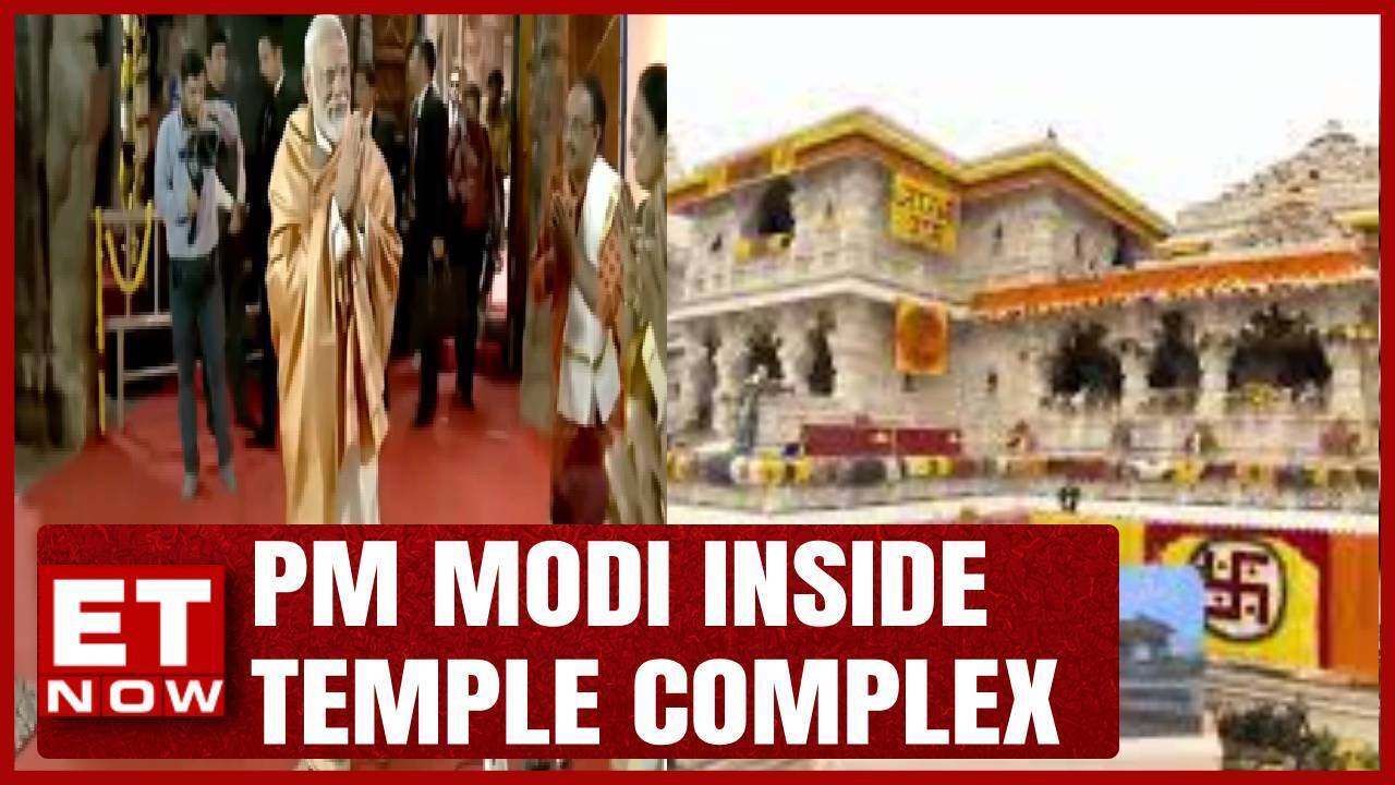 Rammay Ayodhya | PM Narendra Modi Inside Ram Temple Complex | ET Now ...