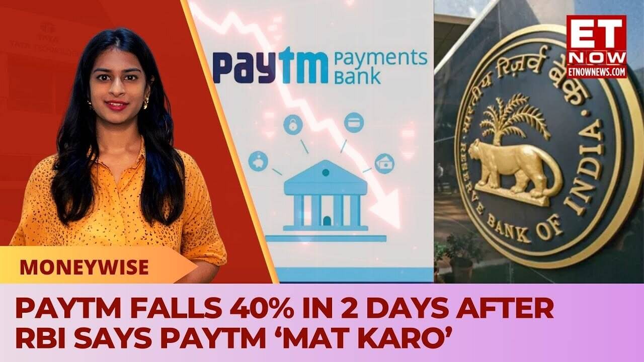 Paytm Crashes 40% In 2 Days; RBI Bars Paytm Payments Bank | What Should ...
