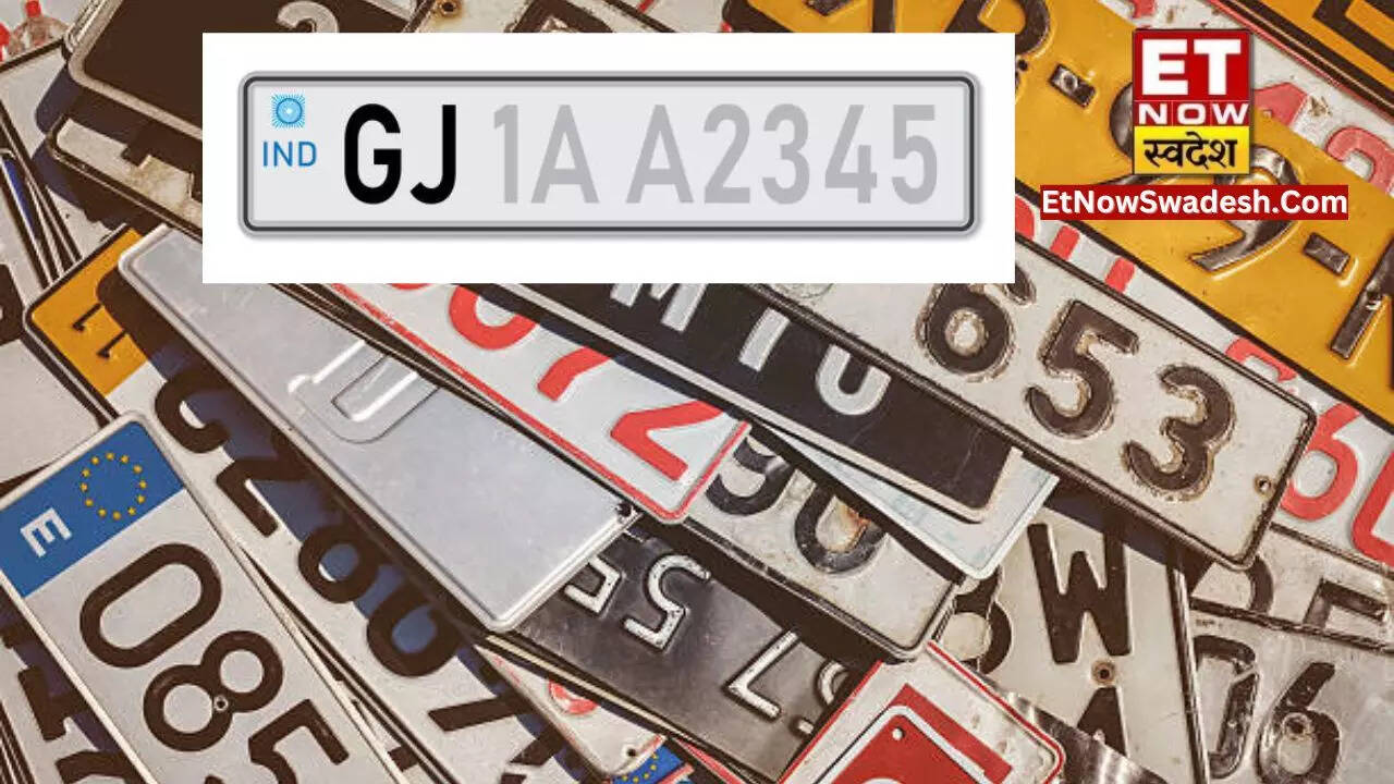 Car Number Plate: Apart from white and black, car number plates also ...