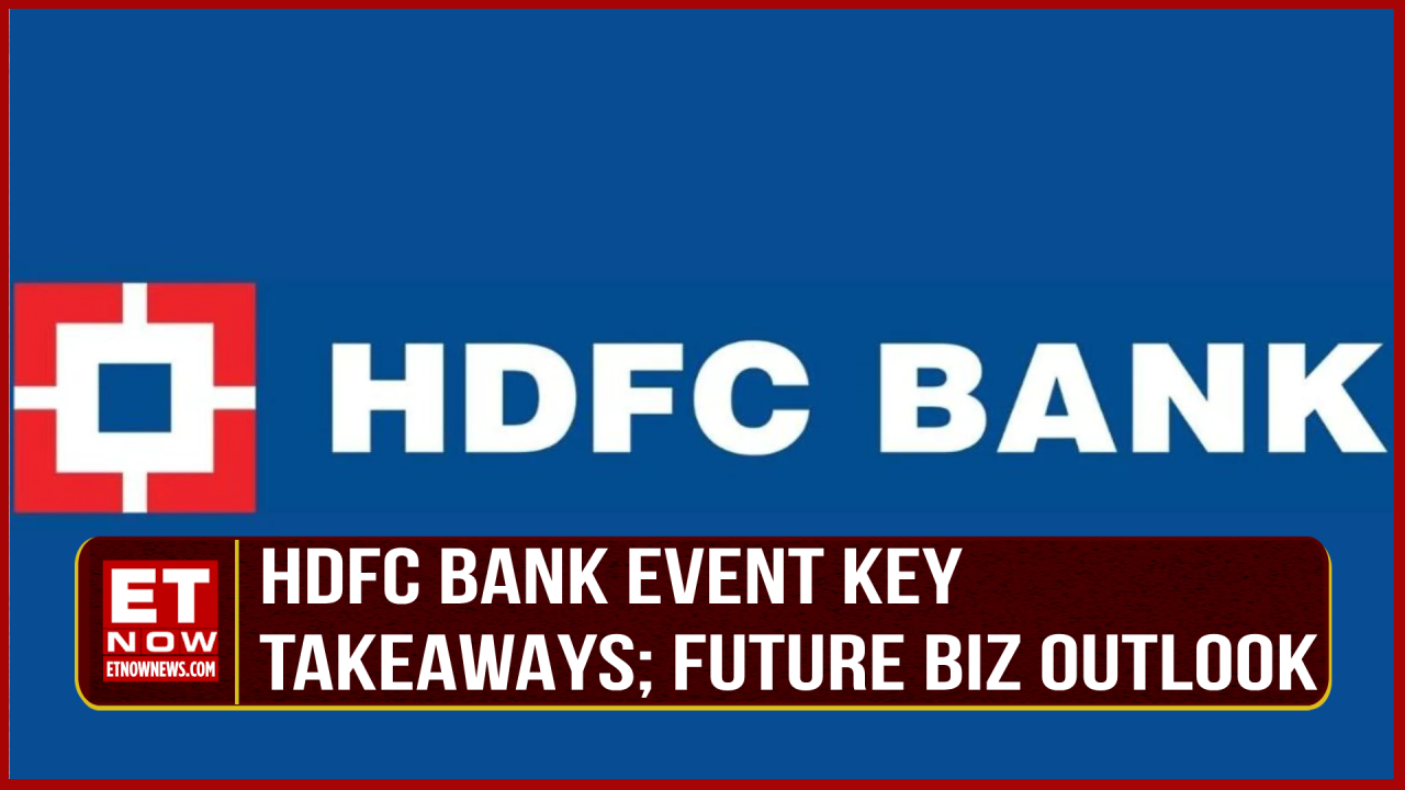 HDFC Bank Event Key Takeaways | Business Outlook By MD & CEO Sashidhar ...