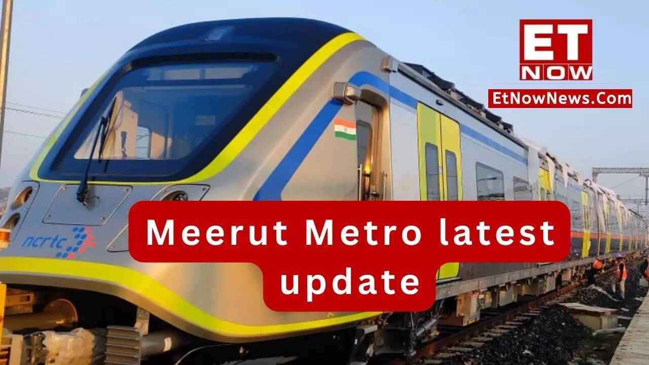 SEE STUNNING PICS: First trainset for Meerut Metro arrives at NCRTC's Duhai depot ...