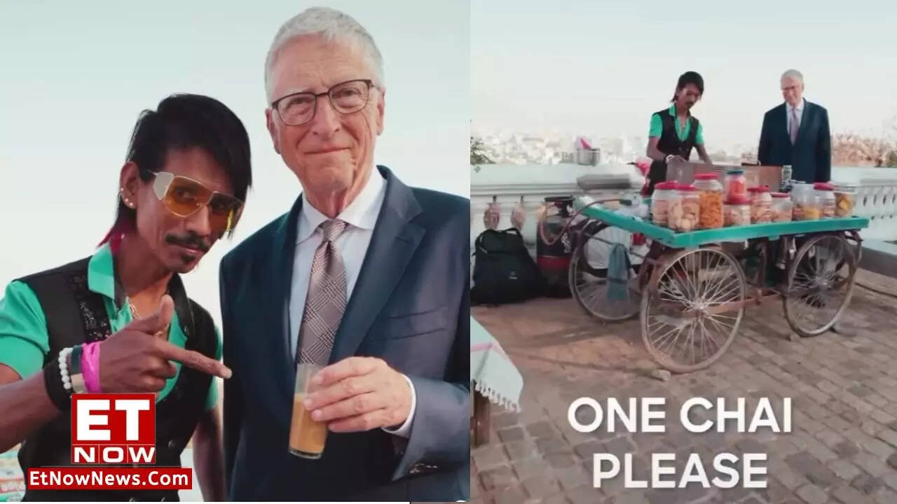 He DID NOT know who Bill Gates was! 'Chai' wallah in famous tea-clip ...