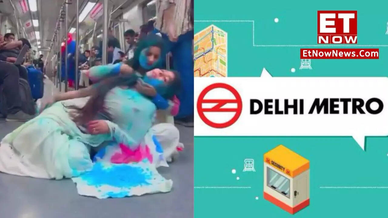 'Intimate' Holi video of girls on Delhi Metro: DMRC reacts - WATCH ...