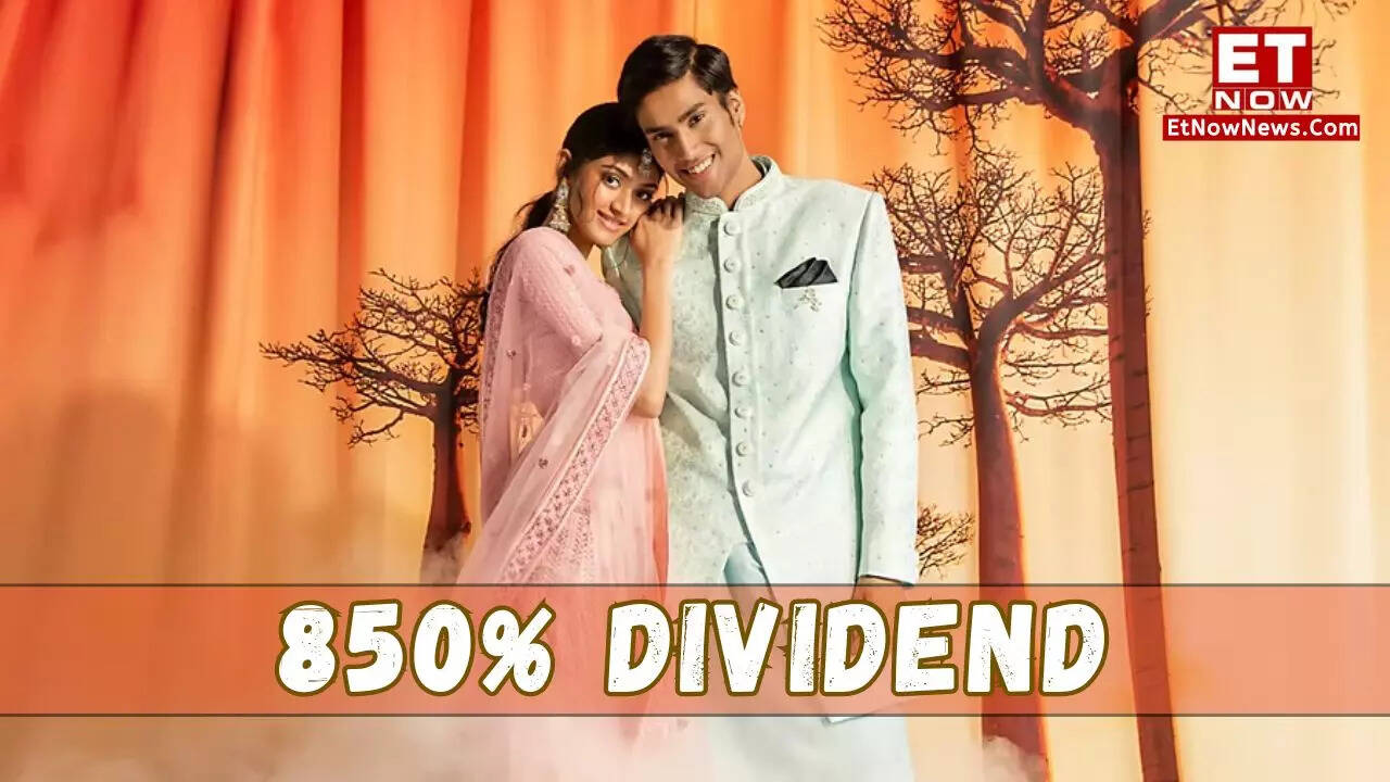 850% dividend payout announced by Manyavar owner | Markets News, ET Now