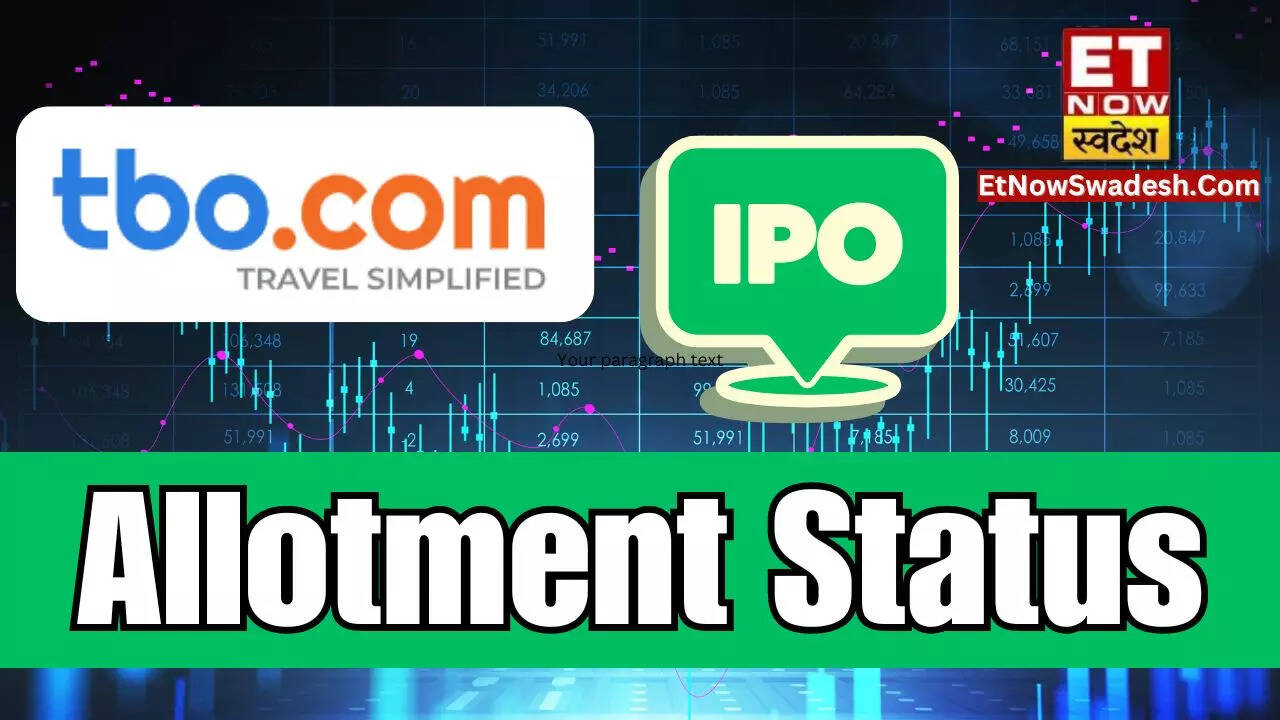 tbo tek ipo allotment status check online bse kfintech direct links | मार्केट News, ET Now