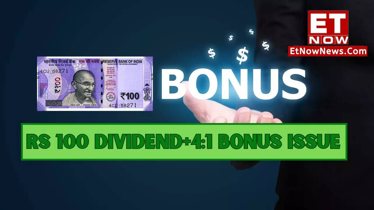 Rs 100 dividend, 4:1 bonus issue, stock split: Multibagger stock's TRIPLE TREAT! 220% return in ...