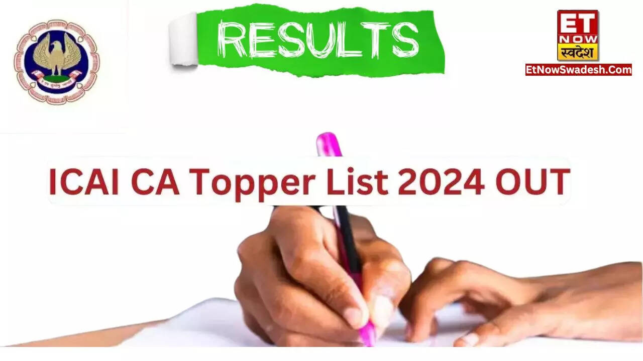 ICAI CA Topper List 2024 OUT: जारी हो गए नतीजे - Details -Icai Ca ...