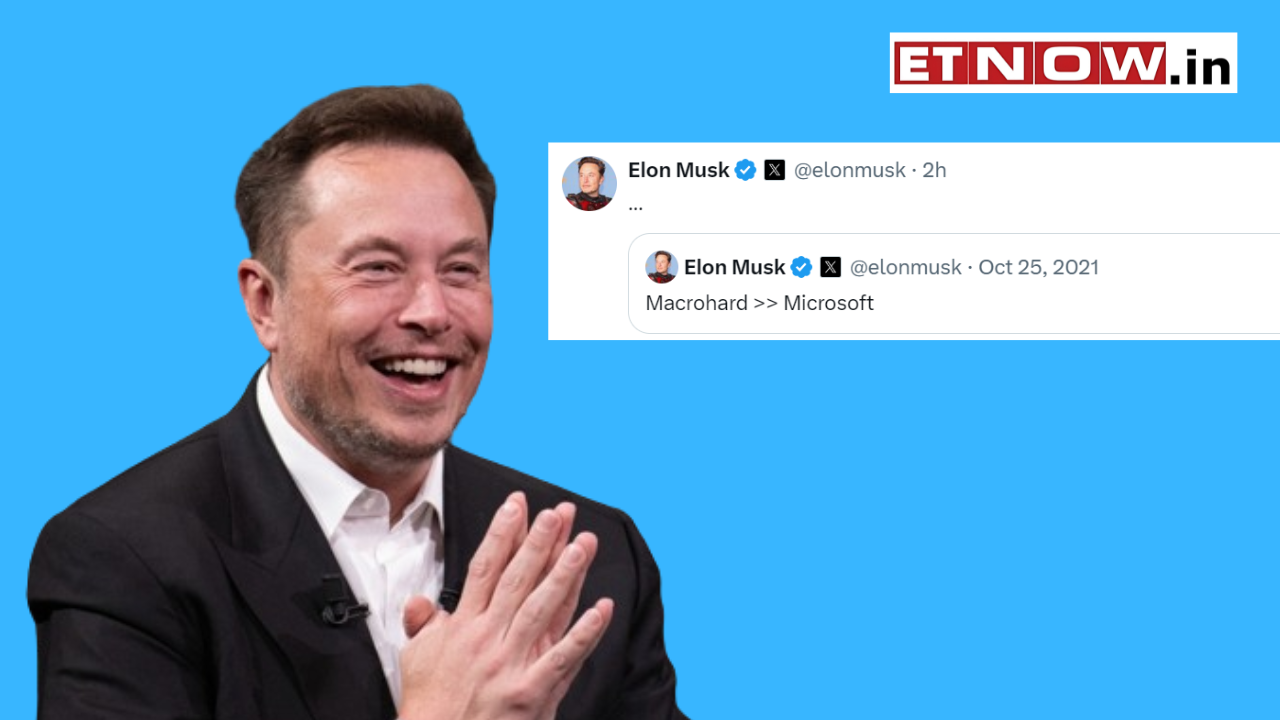 'Macrohard >> Microsoft' - Elon Musk shares his old tweet amid Windows Outage today - News | ET Now