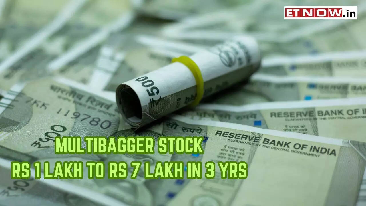 Multibagger stock: Rs 1 lakh to Rs 7 lakh in 3 years - BSE 500 listed ...