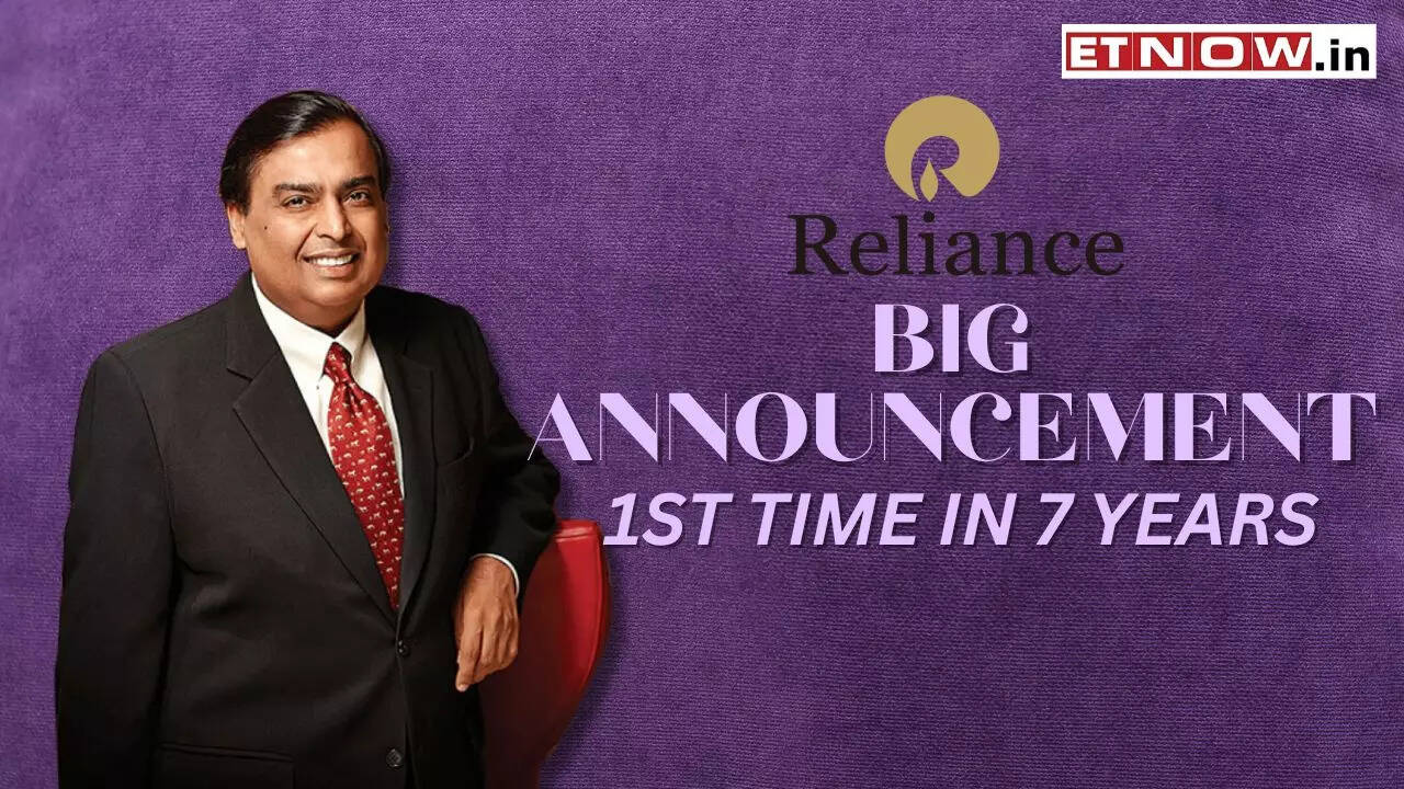 1st time in 7 years! Big announcement for Reliance Industries (RIL ... 1st time in 7 years! Big announcement for Reliance Industries (RIL ...