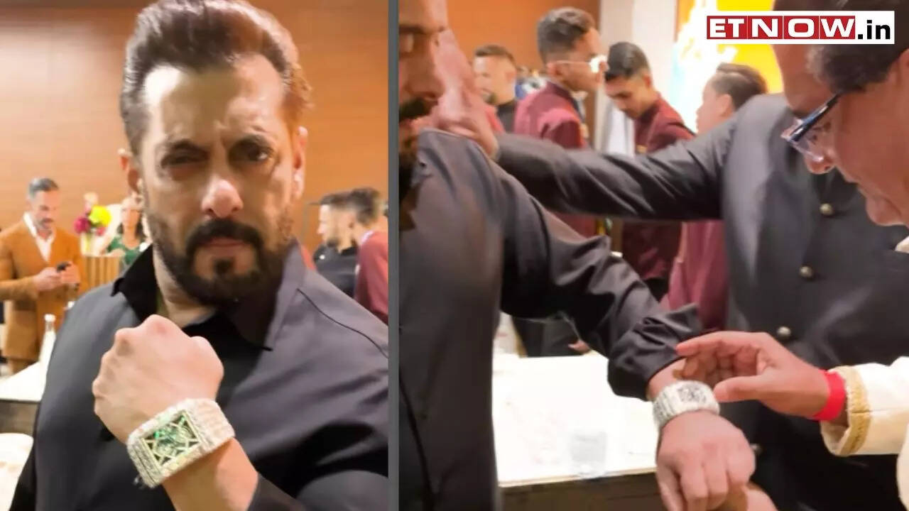 Rs 167 crore watch? Salman Khan dons diamond-studded wrist piece ...
