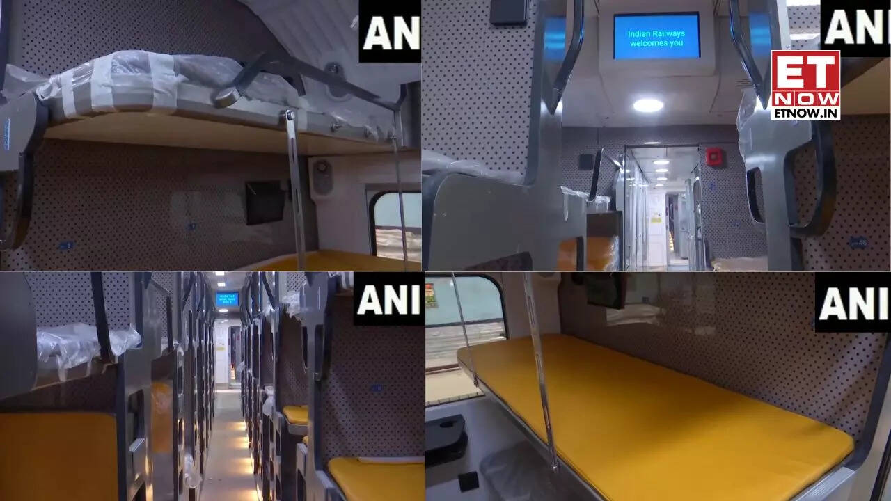 Vande Bharat Sleeper Train: AC 1-tier, AC 2-tier and AC 3-tier coaches - First PHOTOS ...