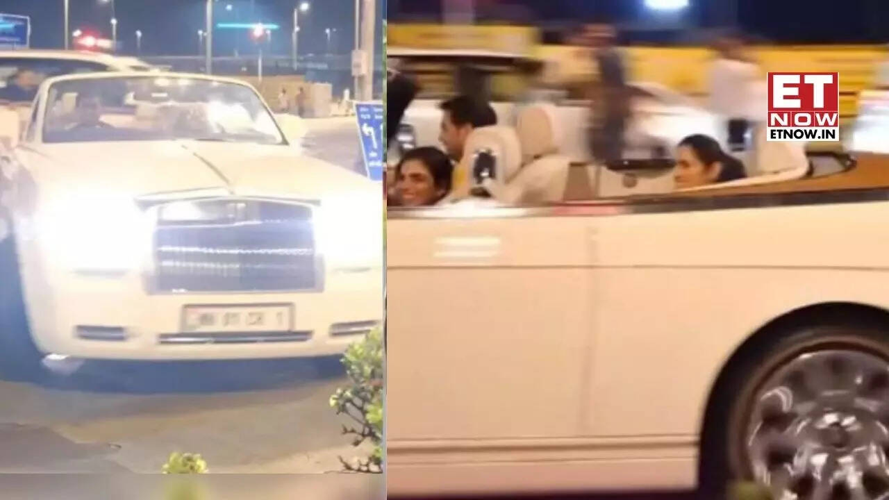 Akash and Isha Ambani flaunt their Rolls Royce on Mumbai roads | Akash ...
