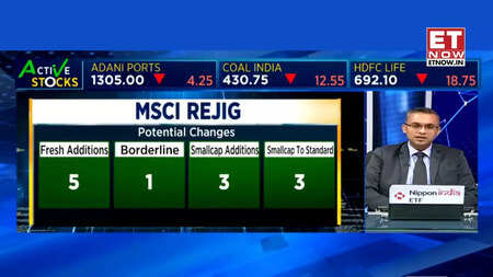MSCI India Rejig Nov 2024: THESE 5 stocks to be on the list? - - Markets | ET Now