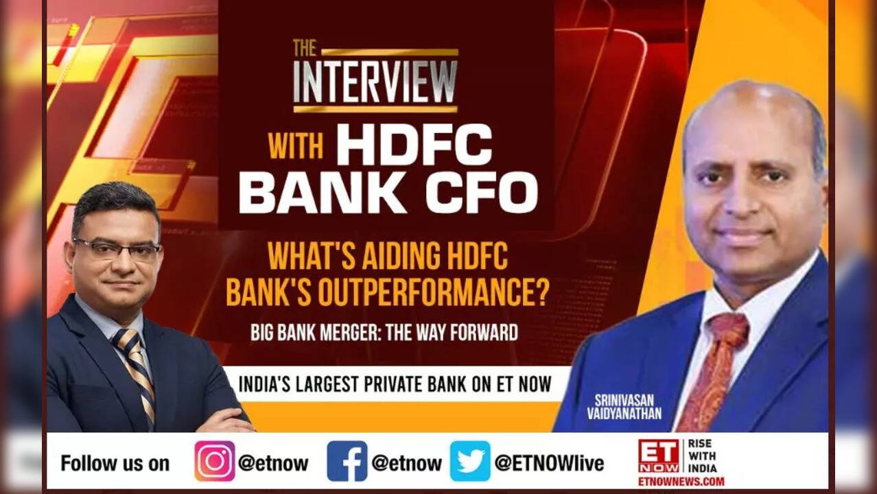 HDFC Bank CFO Srinivasan Vaidyanathan on ET NOW: BIG INTERVIEW - 1st ...