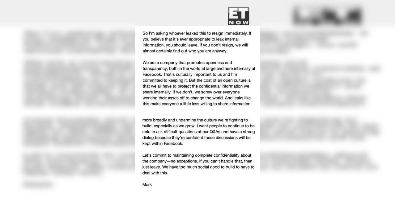 Viral: Mark Zuckerberg Asked An Employee To Quit In An Email From 2010 ...