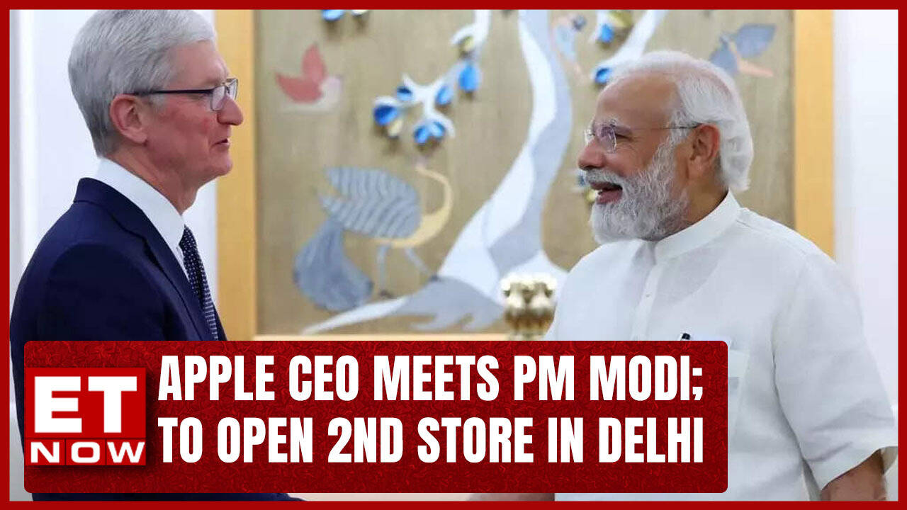 Apple CEO Tim Cook Meets PM Modi | To Open 2nd Store In Delhi's Saket ...